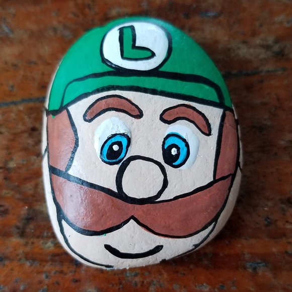 PaintedRoxRUs | Accents | Super Mario Bros Hand Painted Rock Art Ooak ...